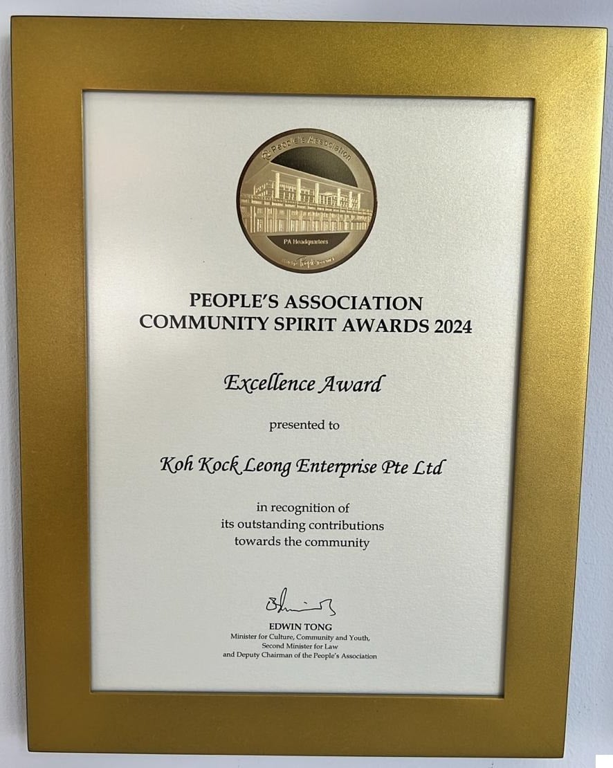 Public & Community Recognition Recognition - Koh Kock Leong